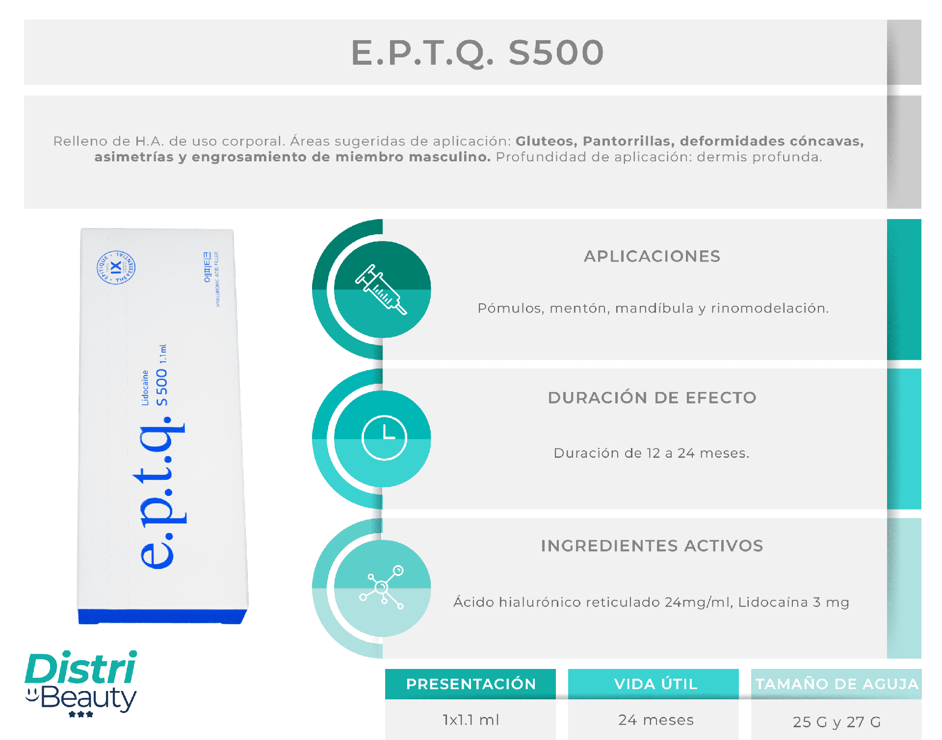 EPTQ S500 1.1 ml | Distribeauty